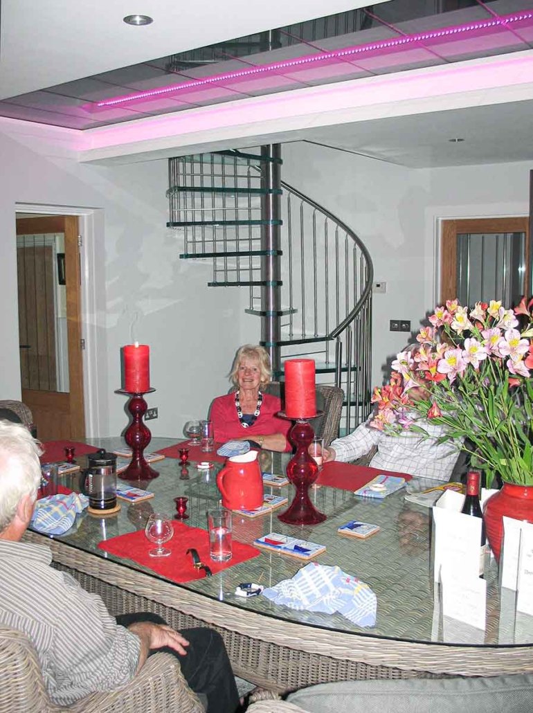 Spiral Staircase Suffolk. - Custom made glass tread spiral